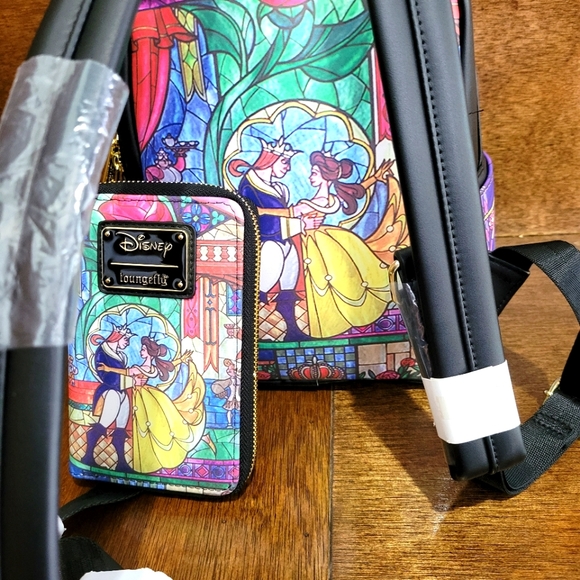 Loungefly | Bags | Loungefly Disney Beauty And The Beast Stained Glass ...